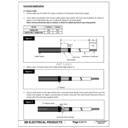 3M Cold Shrink Termination Kit 33kV | AM Sales & Marketing